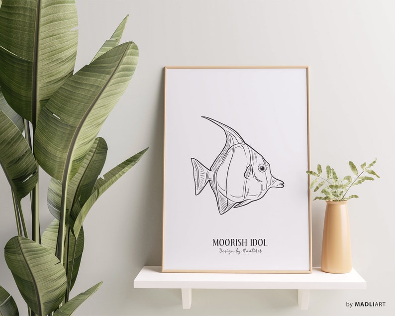 6 Procreate Coral Reef Fish Stamps. Tropical Fish Tattoo - Etsy