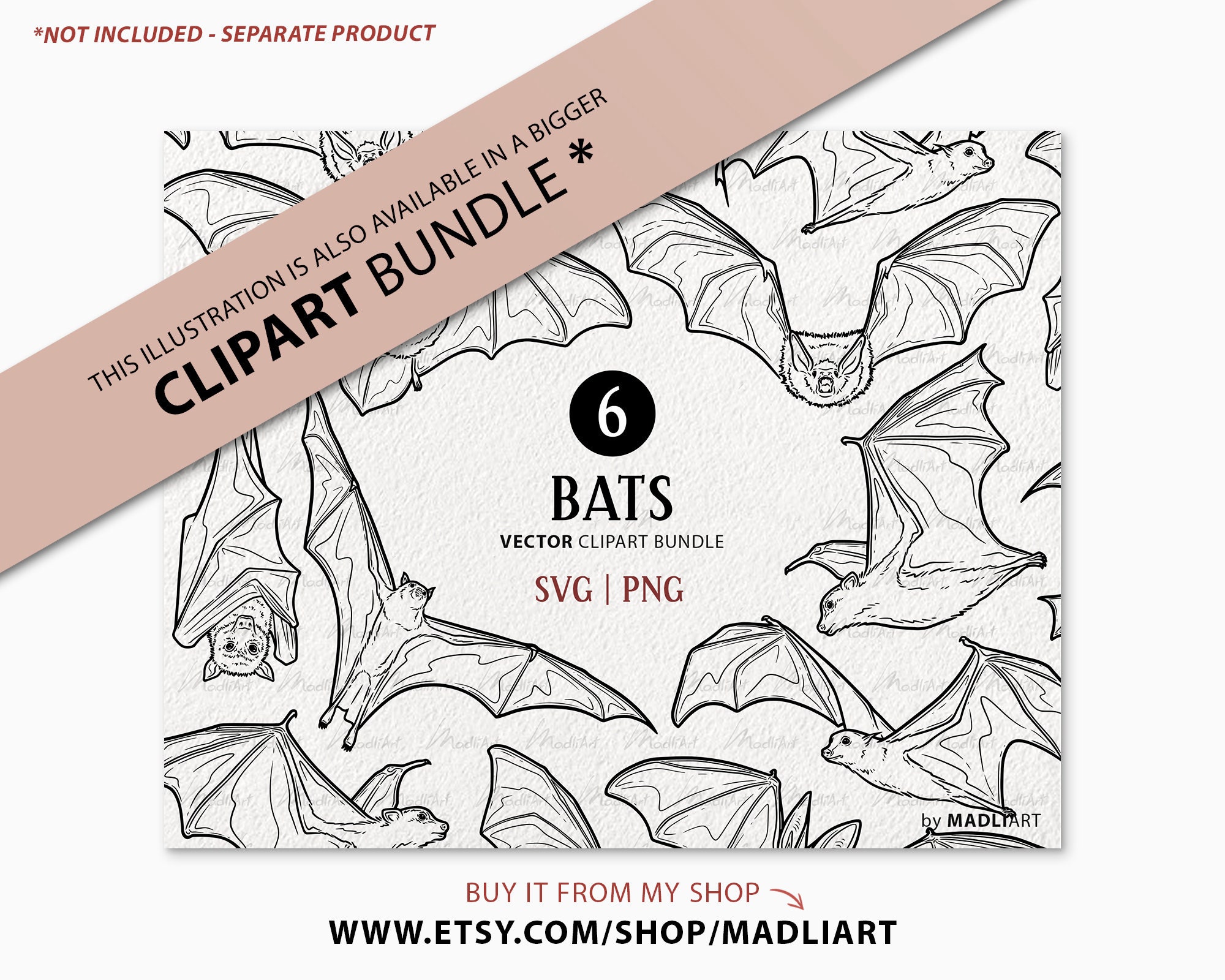 Obst-Fledermaus SVG Clipart. Hängende Fledermaus-Vektorgrafiken ...
