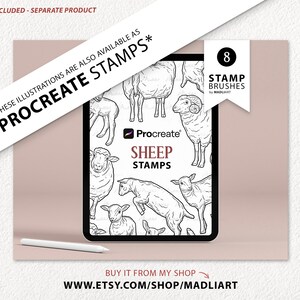 Sheep SVG Clipart. Sheep Vector Line Art. Baby Sheep Clipart Drawing ...