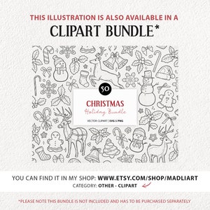 Christmas Snowman SVG Clipart. Cute Snowman Boy Vector Line Art. Snowy ...