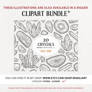 3 Geode Vector Clipart Set. Celestial Gemstone SVG Outline. - Etsy