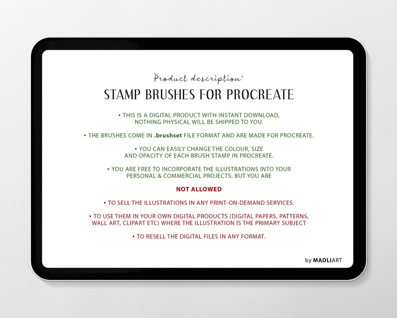 Christmas Mistletoe Procreate Stamps. Winter Leaves Tattoo Design. Xmas ...