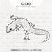 Gecko SVG Clipart. Lizard Vector Drawing. Leopard Gecko, Crested Gecko ...