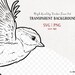 Chickadee SVG Clipart. Small Bird Vector Art. Flying Bird Outline ...