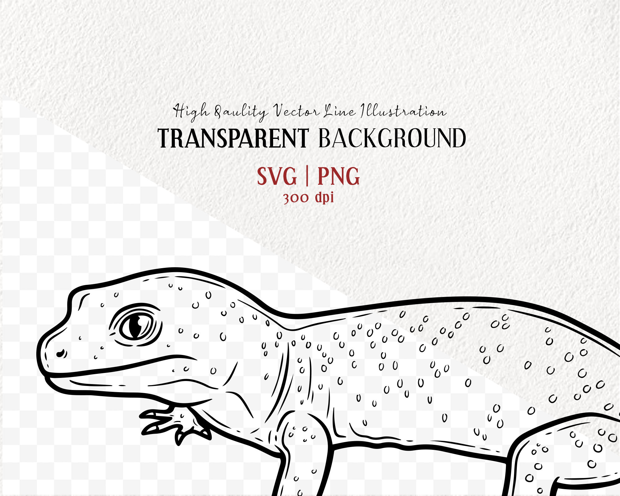 Gecko SVG Clipart. Lizard Vector Drawing. Leopard Gecko - Etsy