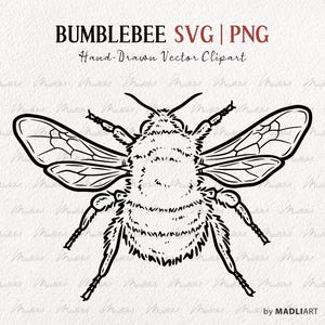 Bee SVG Clipart. Bumblebee Svg Outline Stamp. Honey Bee Vector Line Art ...