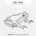 6 Tree Frogs SVG Clipart Bundle. Frog Vector Drawings. Green, White and ...