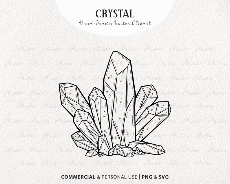 Imágenes prediseñadas SVG de cristal. Contorno vectorial de piedras ...