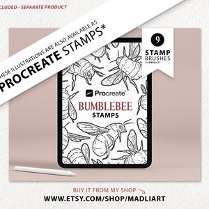 Bee SVG Clipart Bundle. Bumblebee Svg Outline Stamps. Honey Bee Vector ...