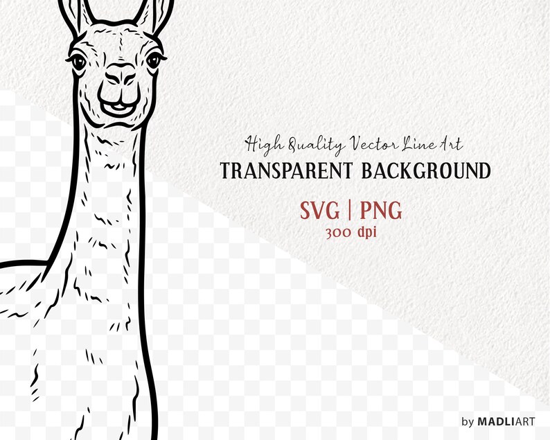 Llama SVG Clipart. Alpaca SVG Line Drawing. Llama Vector Drawing. Llama ...