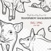 Pig SVG Bundle. Farm Animal SVG Line Art. Cute Piglet Clipart. - Etsy