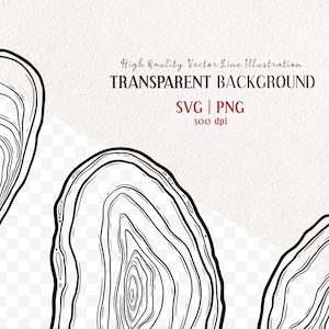 3 Geode Vector Clipart Set. Celestial Gemstone SVG Outline. Spiritual ...