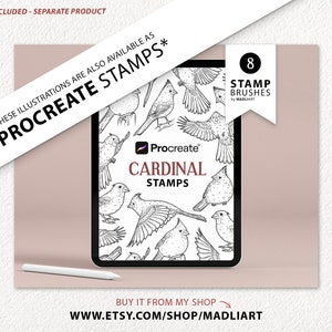 Cardinal Vector Clipart Bundle. Little Red Birds. Flying Birds Outline ...