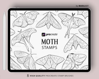 Procreate Moth Tattoo - Etsy