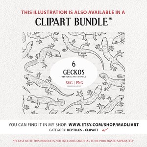 Gecko SVG Clipart. Lizard Vector Drawing. Leopard Gecko, Crested Gecko ...