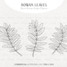 Rowan SVG Clipart Bundle. 4 Rowan Leaves Vector Elements. Fall Leaf ...
