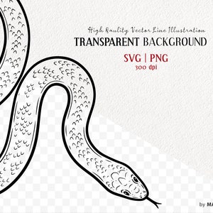Rat Snake SVG Clipart. Snake Vector Drawing. Cobra Tattoo Design ...