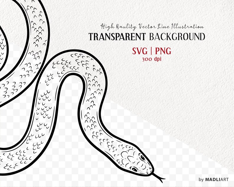 Rat Snake SVG Clipart. Snake Vector Drawing. Cobra Tattoo Design ...