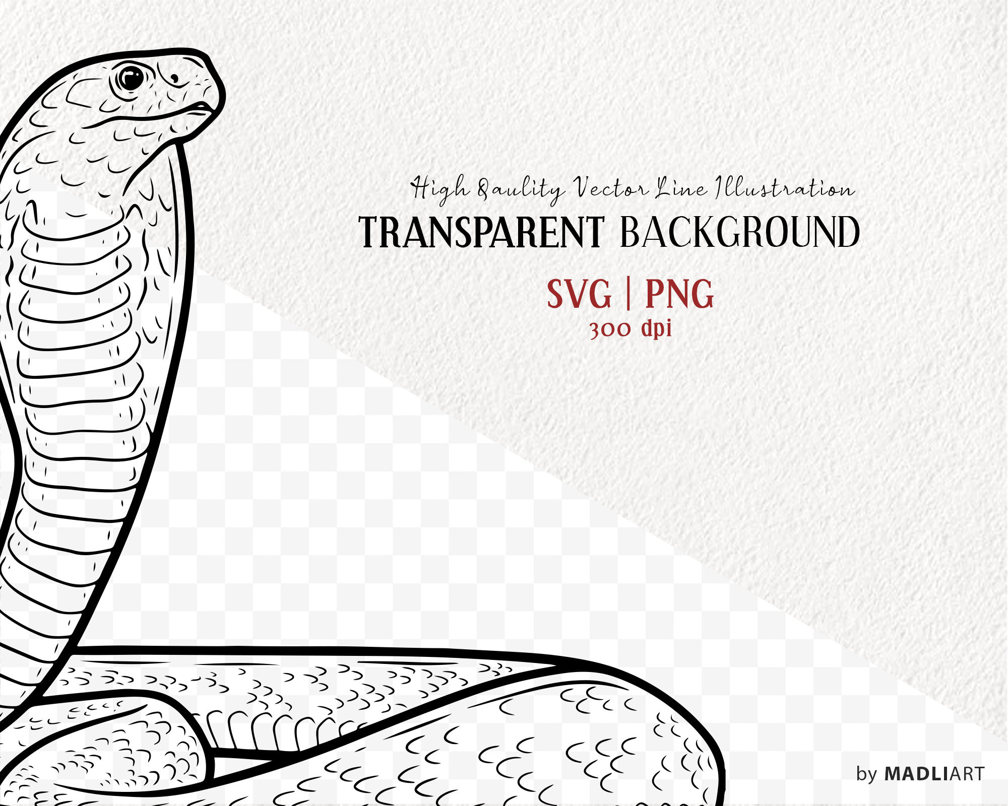 King Cobra SVG Clipart. Snake Vector Drawing. Cobra Tattoo Design ...