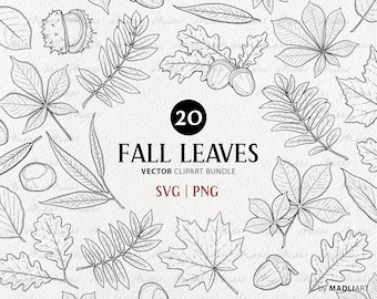 Fall Leaves Svg Fall Svg Fall Leaf Svg Bundle Cricut - Etsy