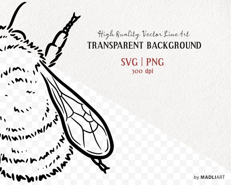 Bee SVG Clipart. Bumblebee Svg Outline Stamp. Honey Bee Vector Line Art ...