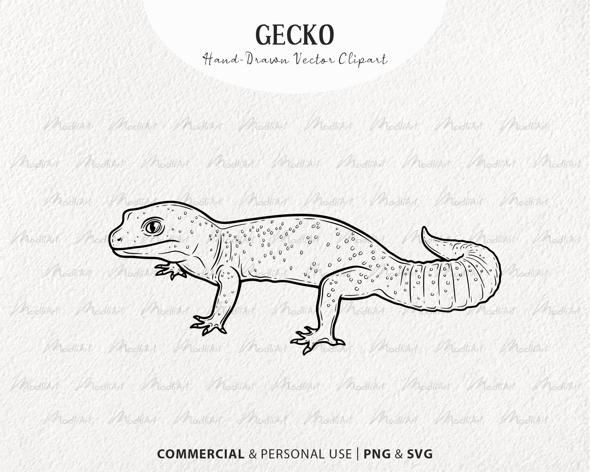 Gecko SVG Clipart. Lizard Vector Drawing. Leopard Gecko - Etsy