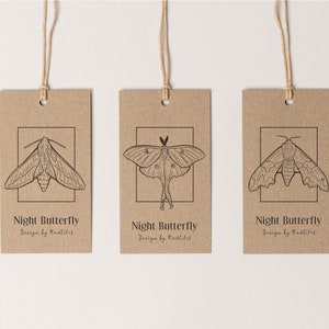 Striped Hawk-moth SVG Clipart. Night Butterfly Vector Drawing ...