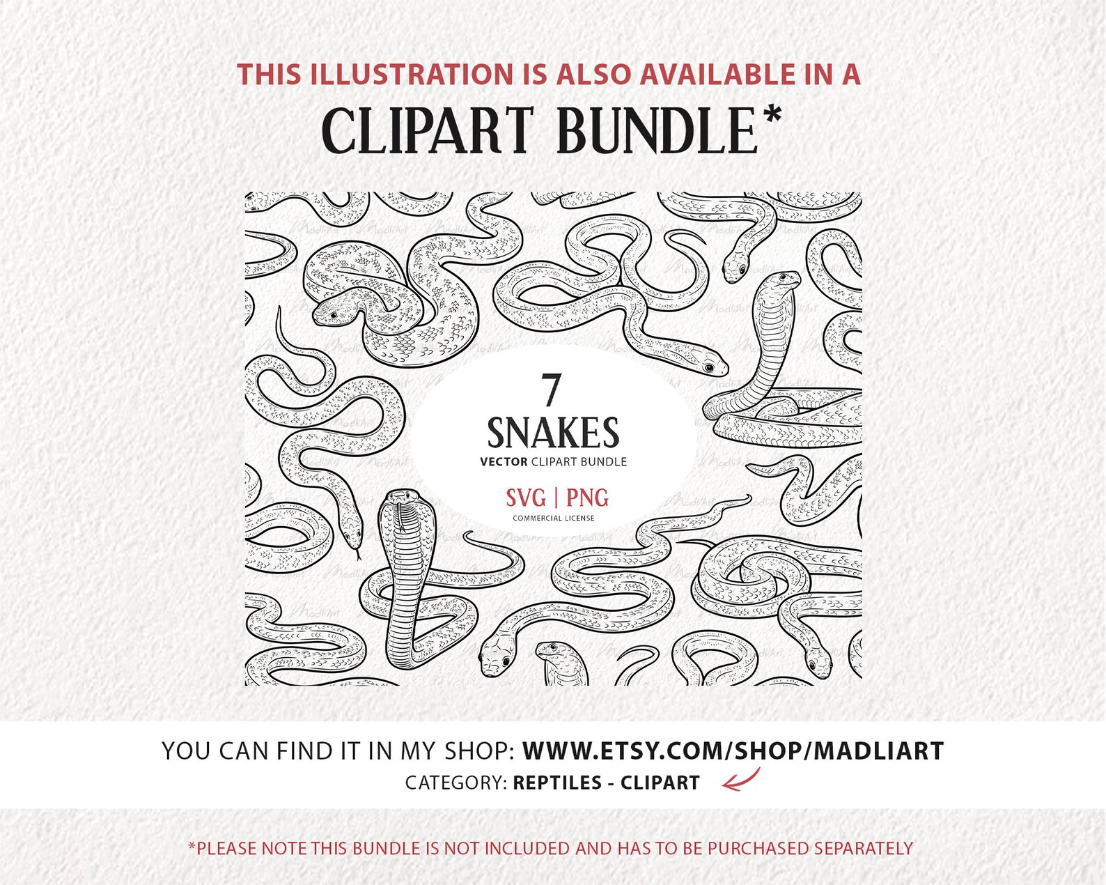 Brown Snake SVG Clipart. Snake Vector Drawing. Cobra Tattoo Design ...