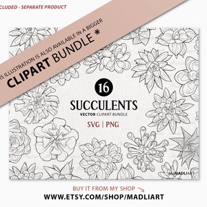Topsy Turvy Succulent SVG Clipart. Desert Plant Vector Artwork. Simple ...