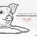 Pig SVG Clipart. Farm Animal Vector Line Art. Cute Piglet Drawing. Pig ...
