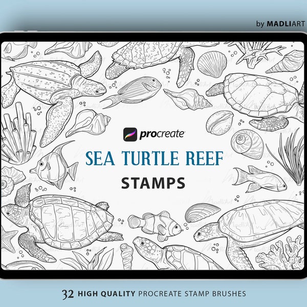 Sea Life Drawing - Etsy