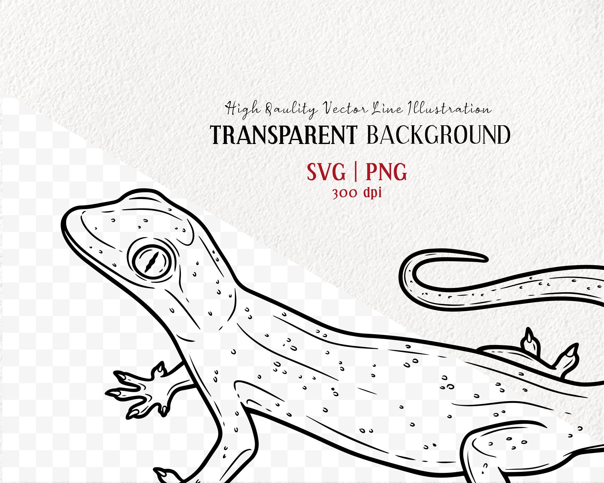 Gecko SVG Clipart. Lizard Vector Drawing. Leopard Gecko, Crested Gecko ...