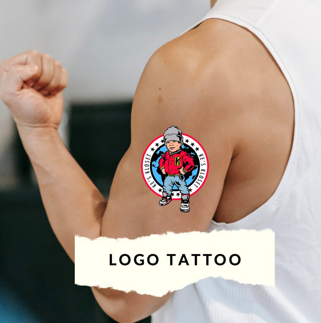 Custom Logo Temporary Tattoos, Business Logo Tattoo, Party Tattoo - Etsy