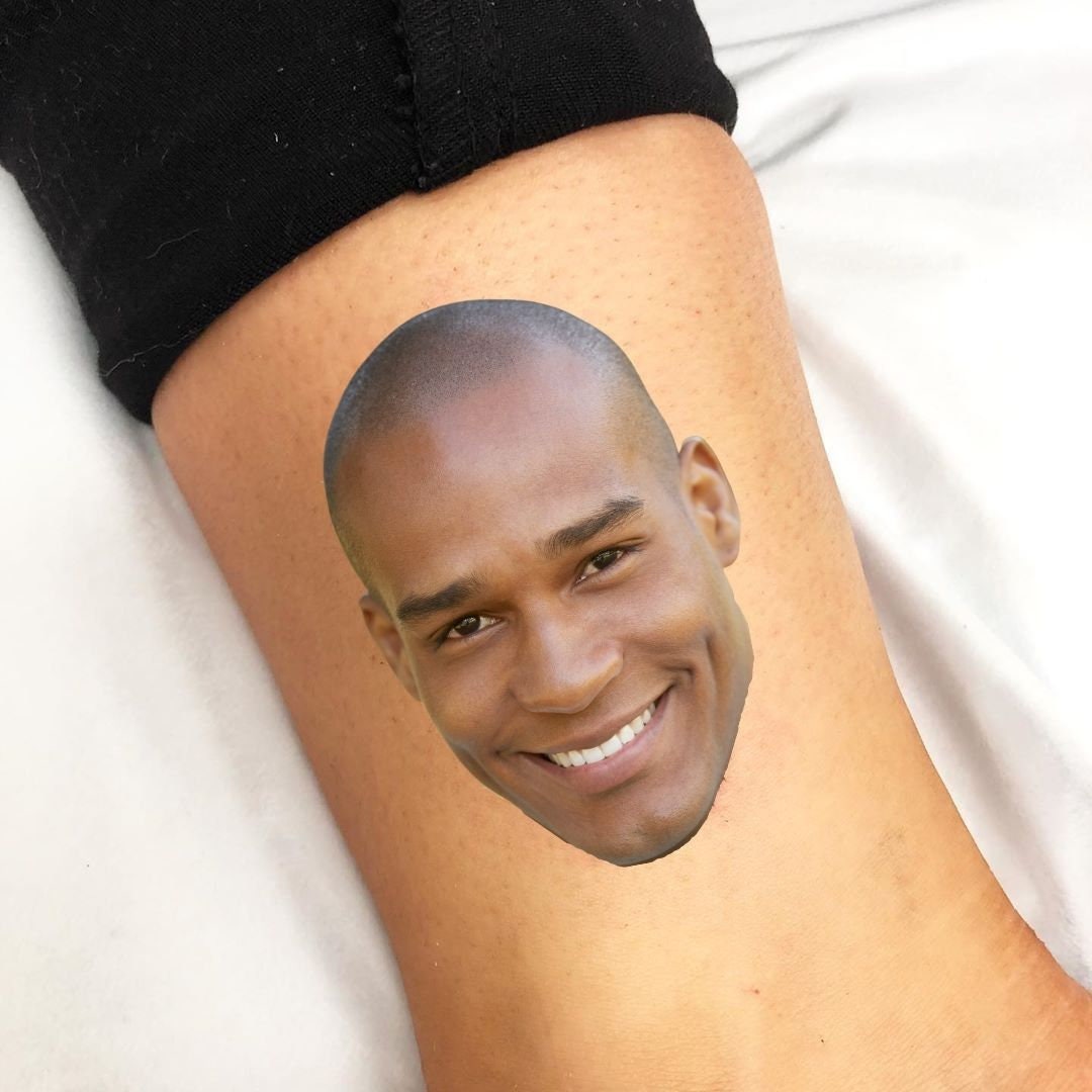 TATUAJE TEMPORAL DE FOTO, tatuaje facial personalizado, tatuaje ...