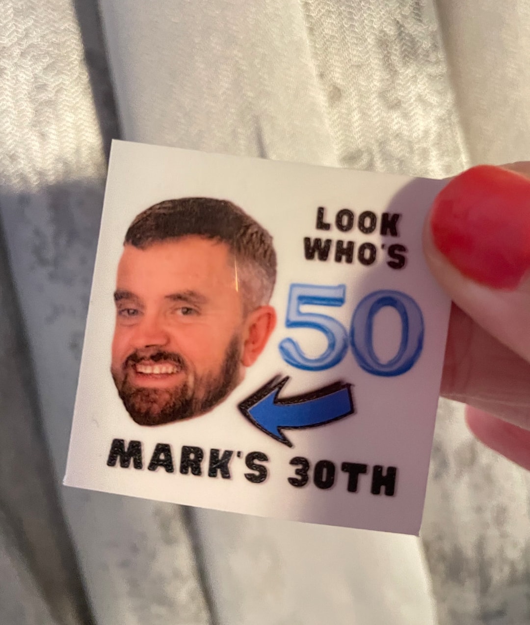 50th Birthday Temporary Tattoos Personalised for 40th Birthday Party ...