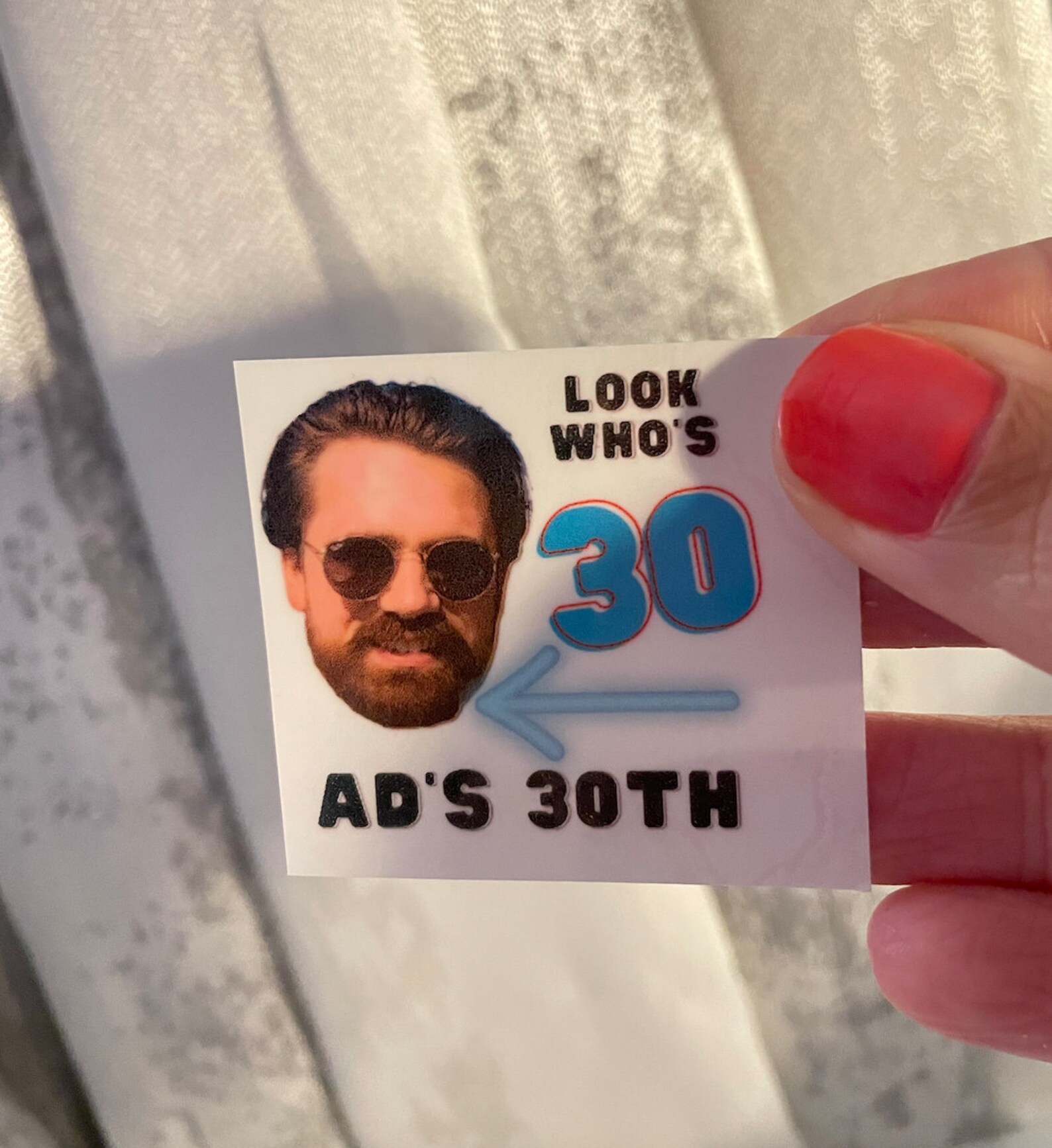 30th Birthday Temporary Tattoos Personalised for 30th Birthday Party ...