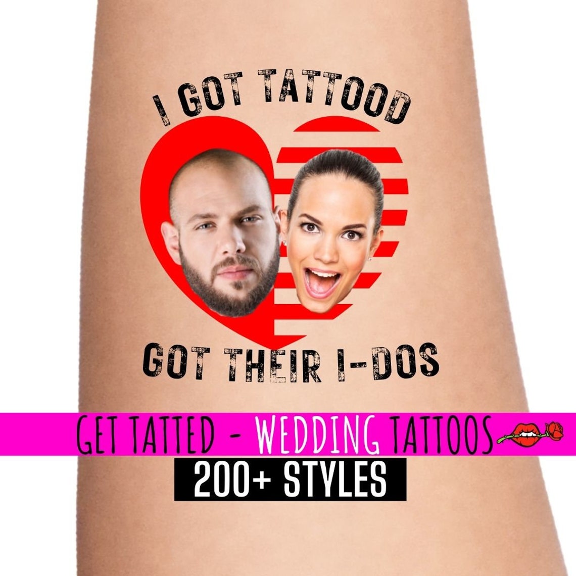 Wedding Temporary Tattoo Favours for Wedding Party - Etsy