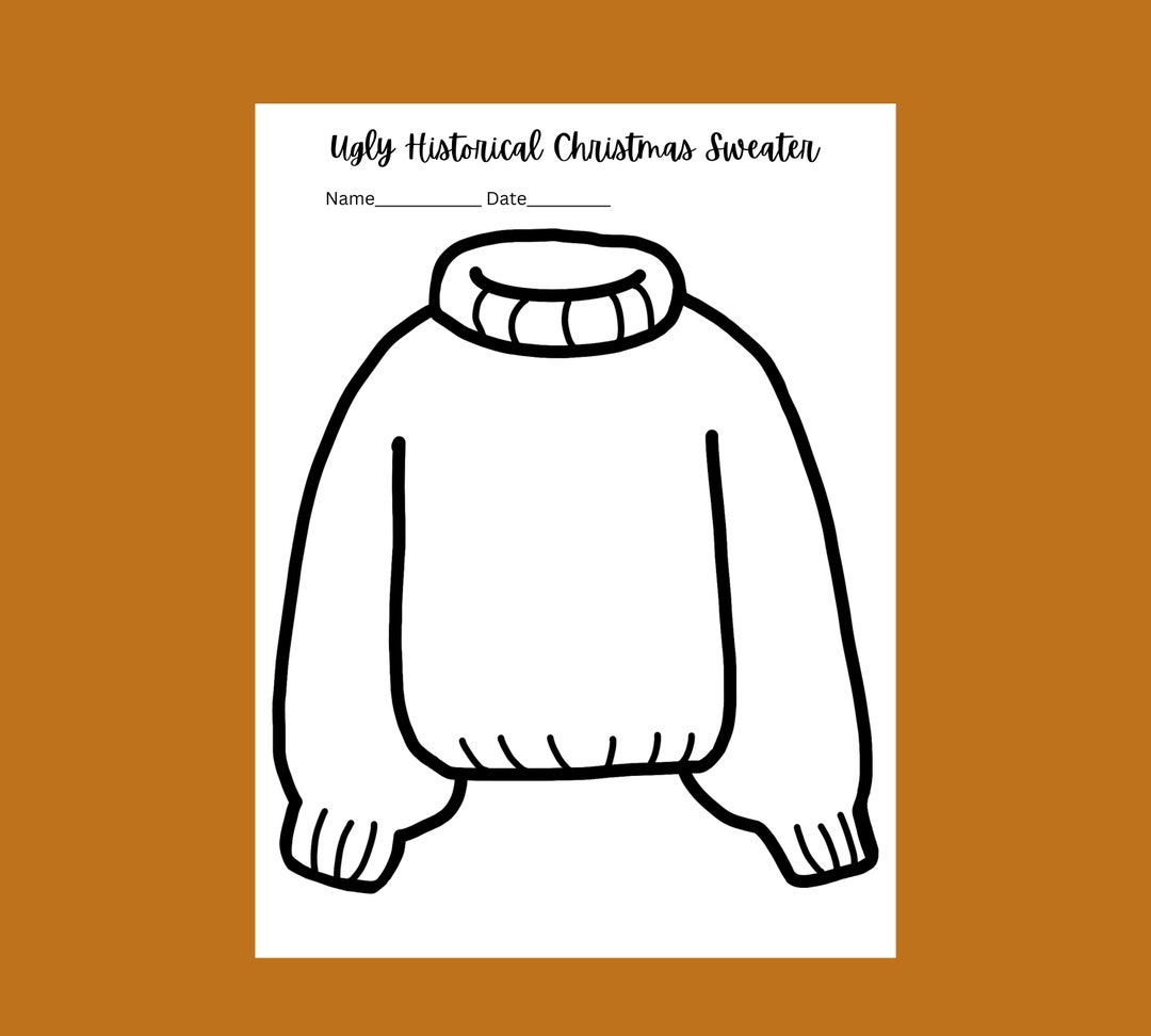 Ugly Historical Holiday Sweater - Etsy