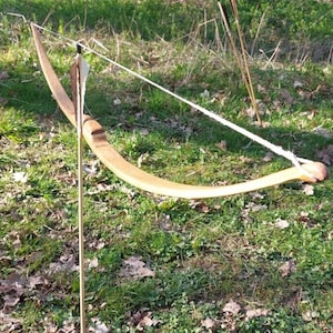 Traditional Longbow, Oak and Bamboo 40lb @ 28" - Etsy