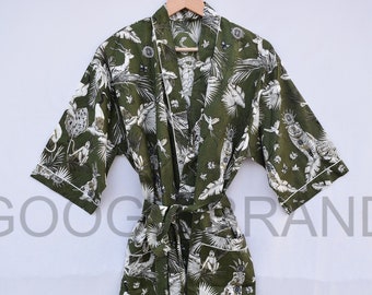 Cotton Kimono Robe - Etsy