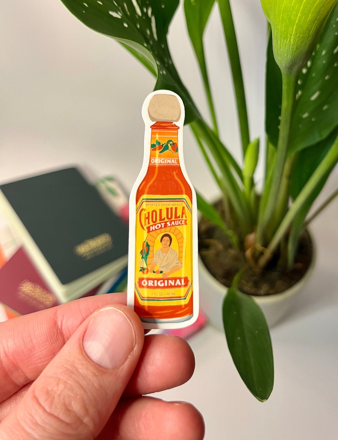 Cholula Hot Sauce Sticker Waterproof | Mexican Food Sticker | Hot Sauce ...