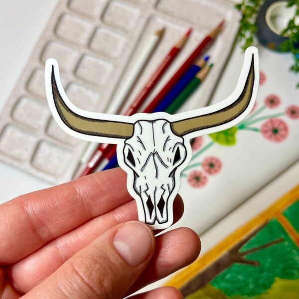 Longhorn Skull - Etsy