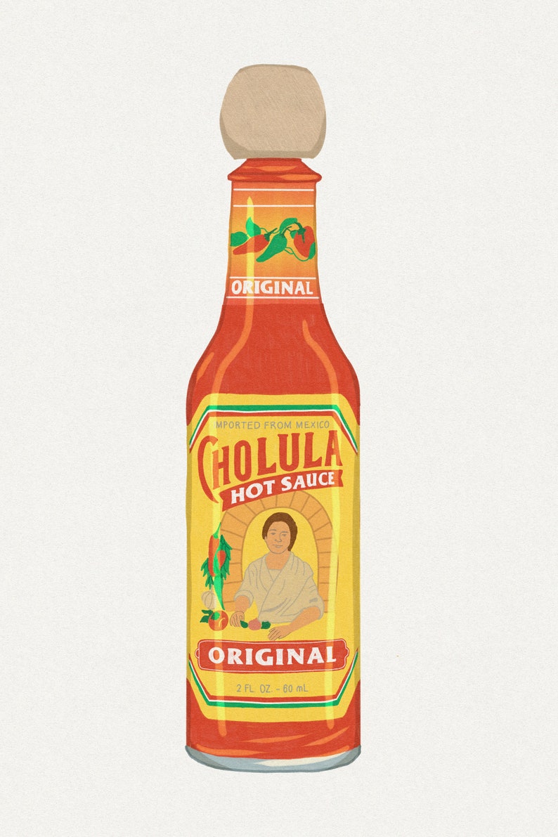 Cholula Hot Sauce Sticker: Waterproof Mexican Food Decal - Etsy
