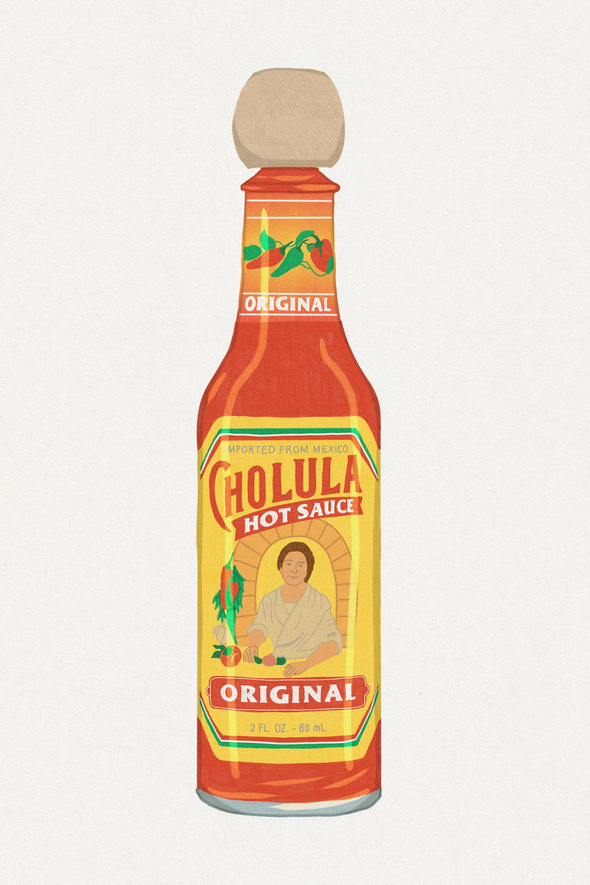 Cholula Hot Sauce Sticker: Waterproof Mexican Food Decal - Etsy