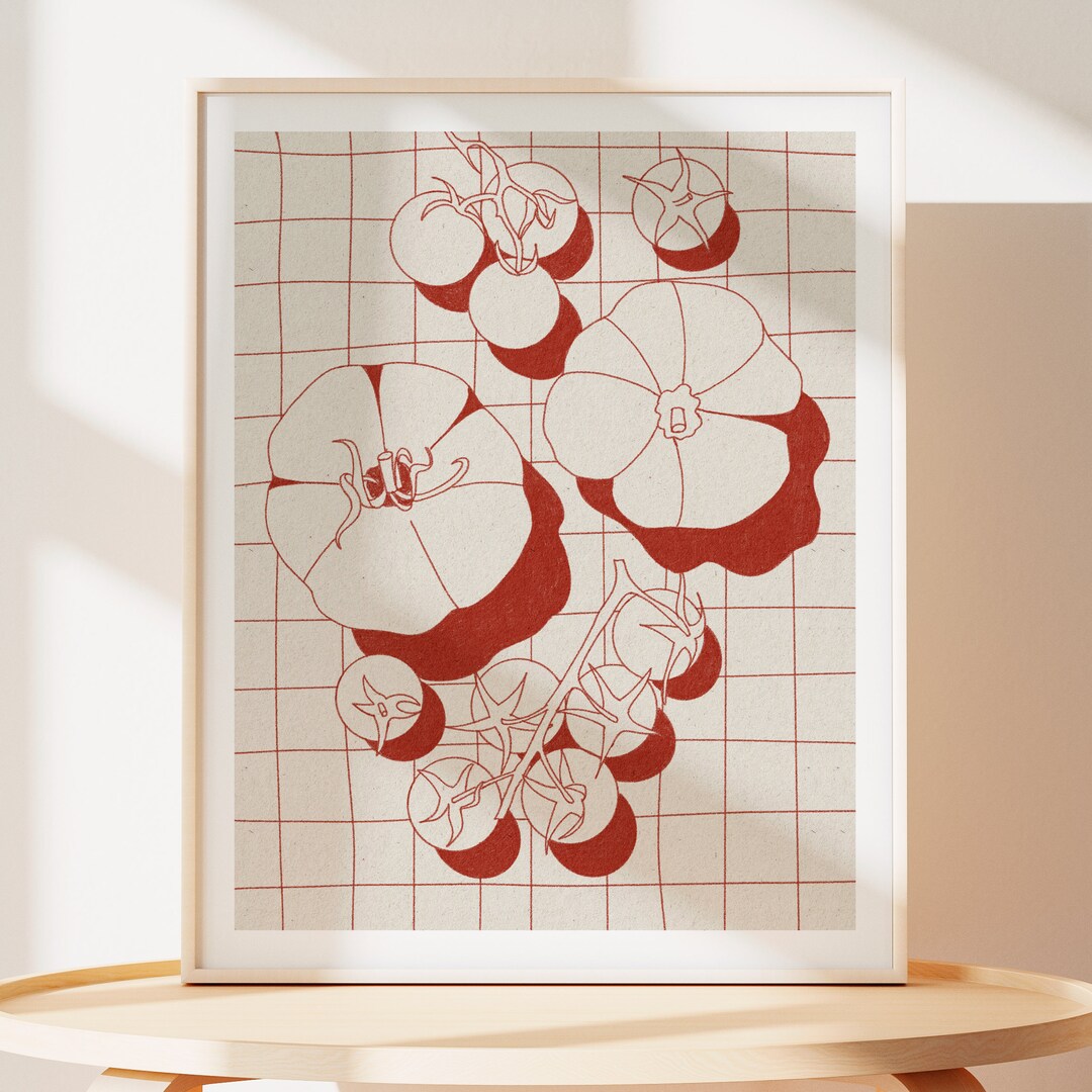 Heirloom Tomato Kitchen Wall Decor | Italian Kitchen Artwork | Italian ...