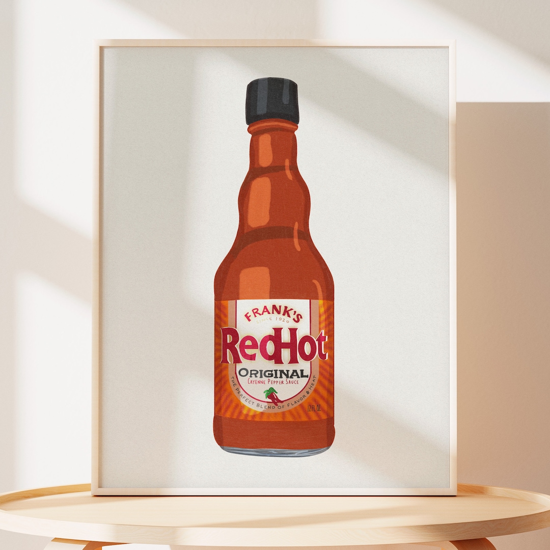Frank's Red Hot Art Print | Frank's Red Hot Sauce | College Apartment ...