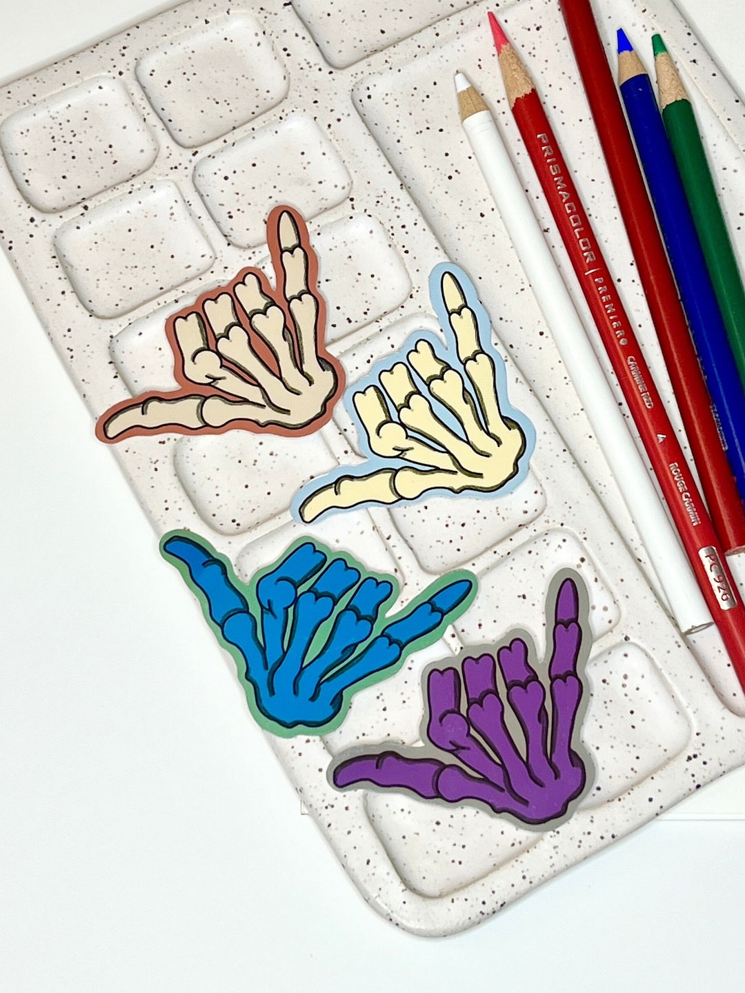 Skeleton Shaka Sticker Waterproof | Skeleton Shaka Decal | Shaka Brah ...