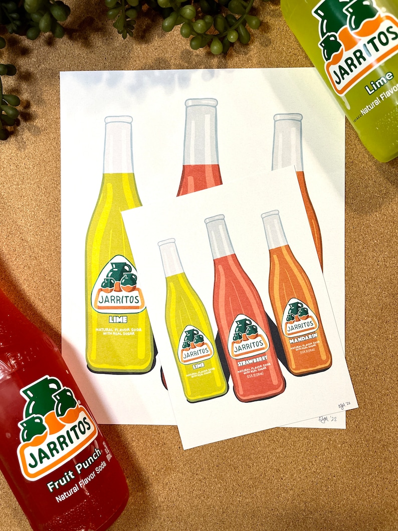 Jarritos Soda Art Print: Mexican Pop Art for Kitchen - Etsy