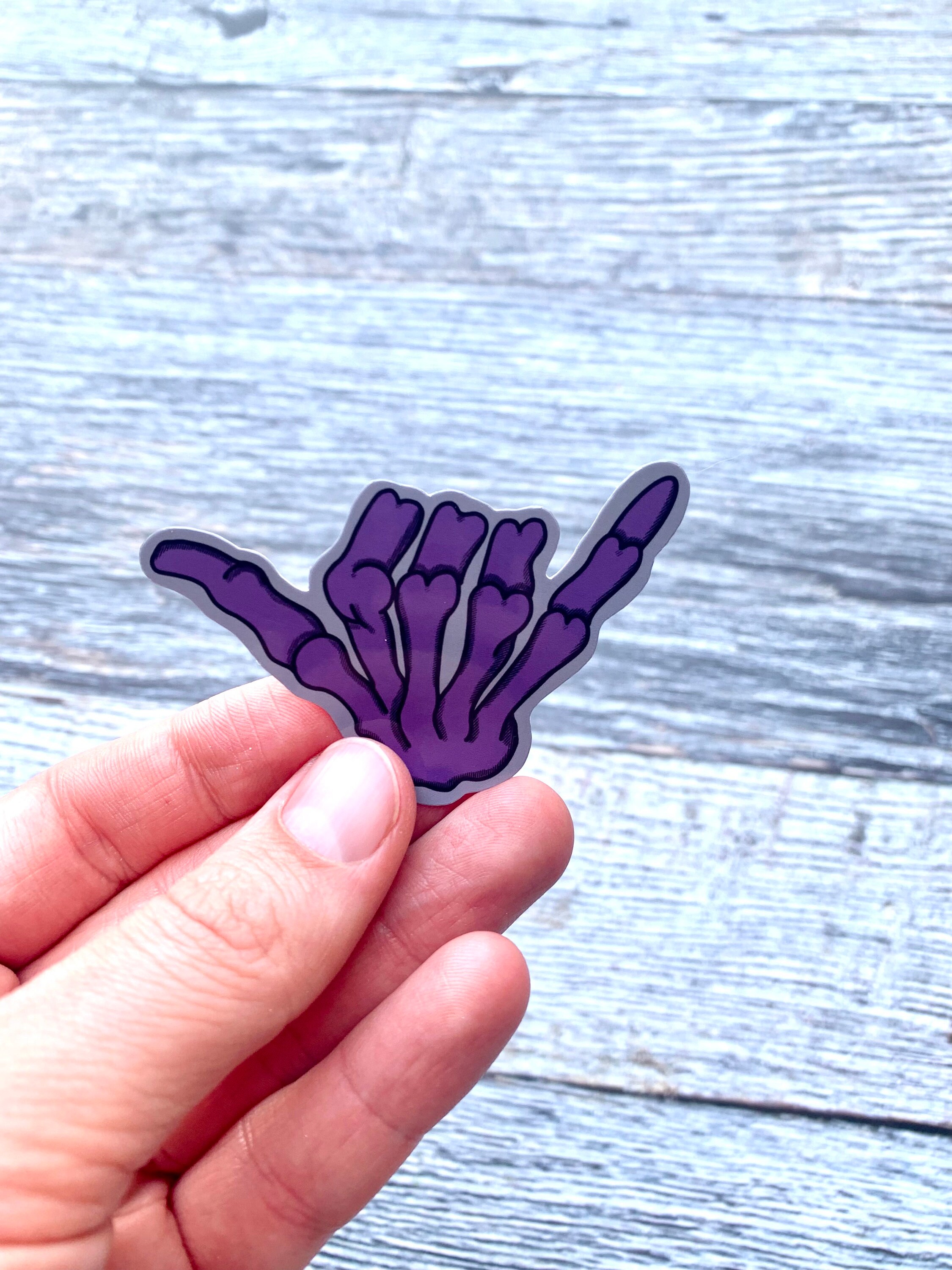 Skeleton Shaka Sticker Waterproof Skeleton Shaka Decal - Etsy