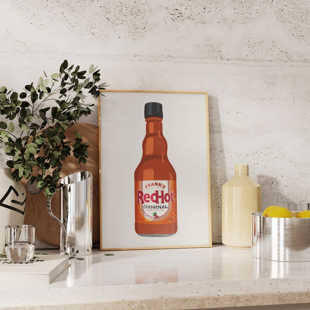 Frank's Red Hot Art Print Frank's Red Hot Sauce - Etsy